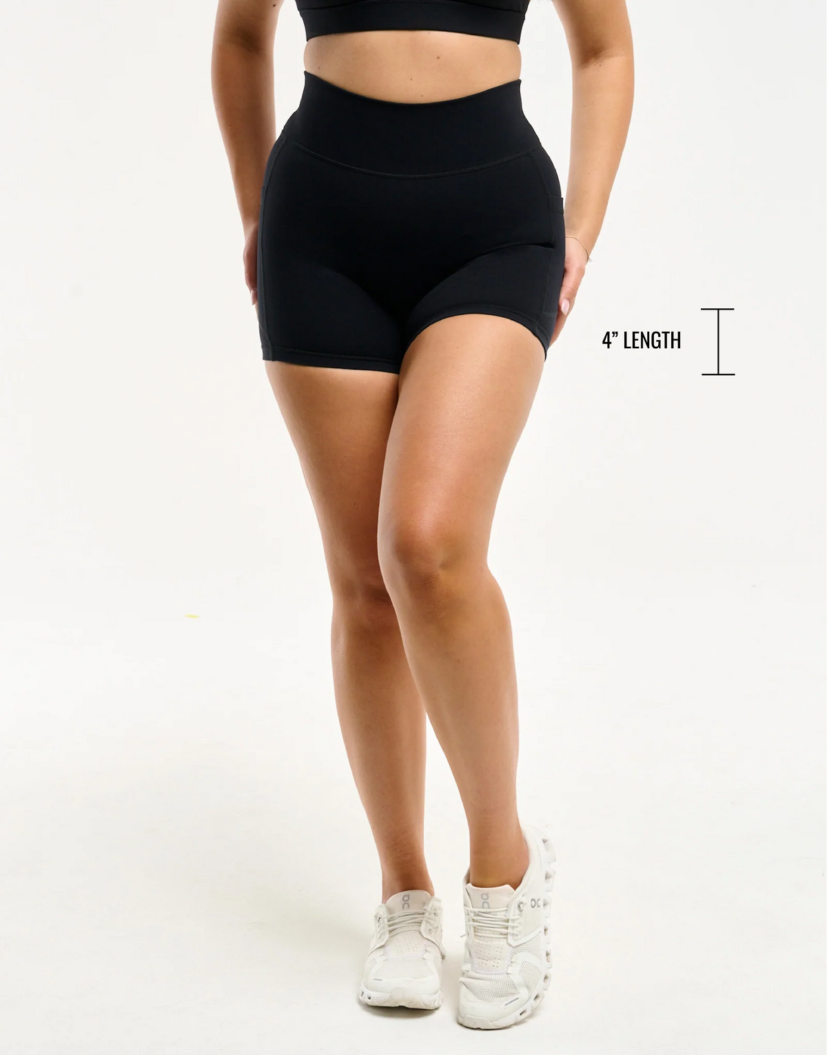 Ascend Pocket Shorts 4" in Black | Buttery Soft, Ultra-Stretch Shorts ...