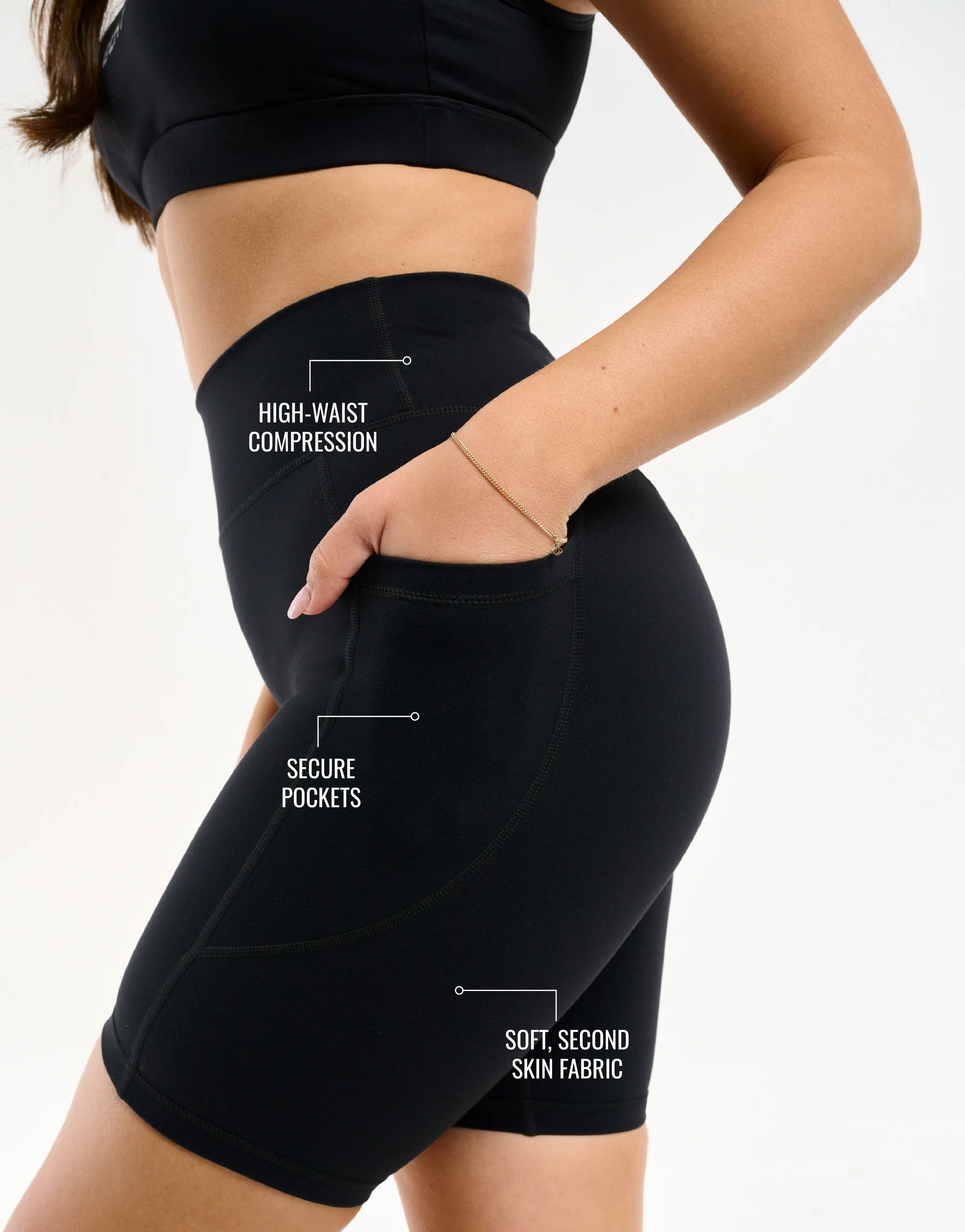 Ascend Pocket Shorts 8" in Black | Buttery Soft, Ultra-Stretch Shorts ...