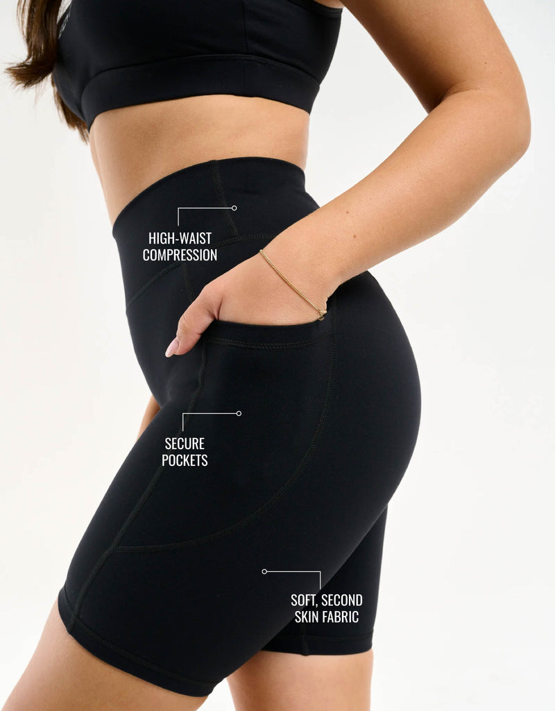 Ascend Pocket Shorts 8" in Black | Buttery Soft, Ultra-Stretch Shorts ...