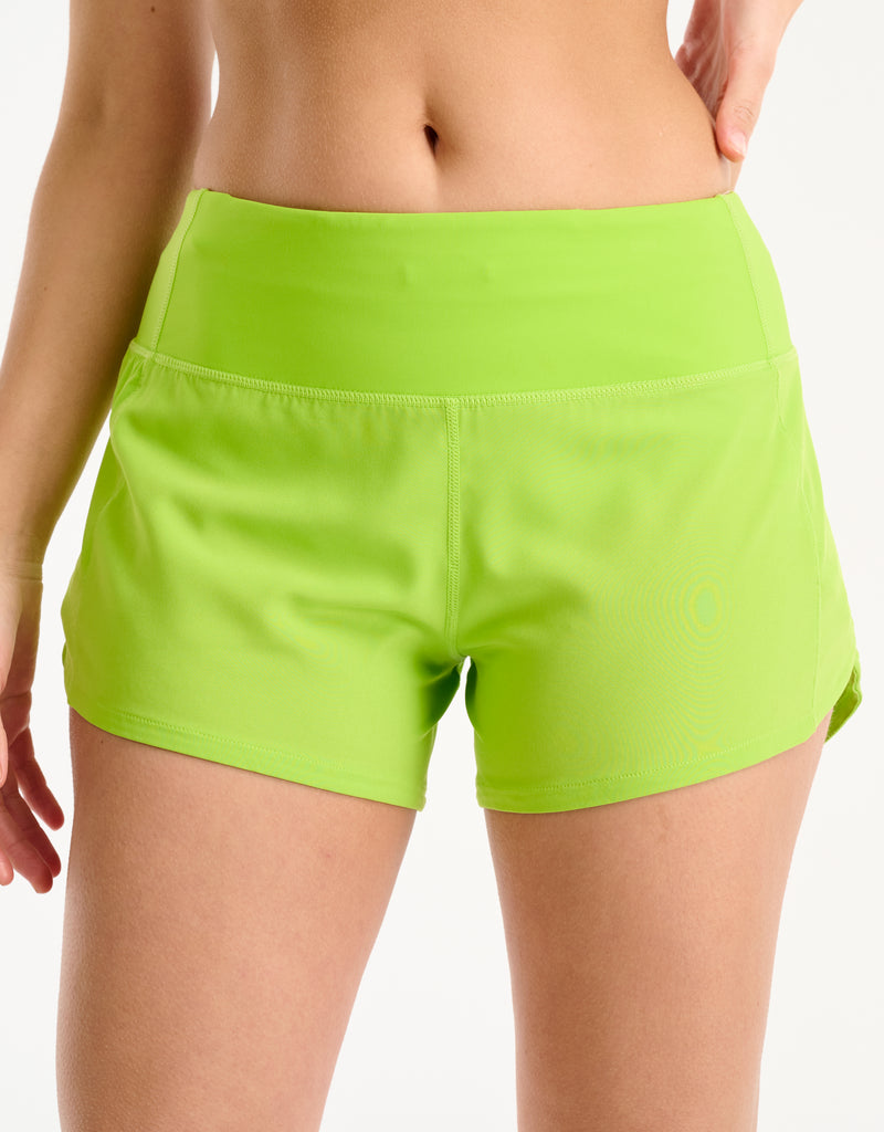 Pace Shorts in Green | Dual-Layer Design for Ultimate Support & Style